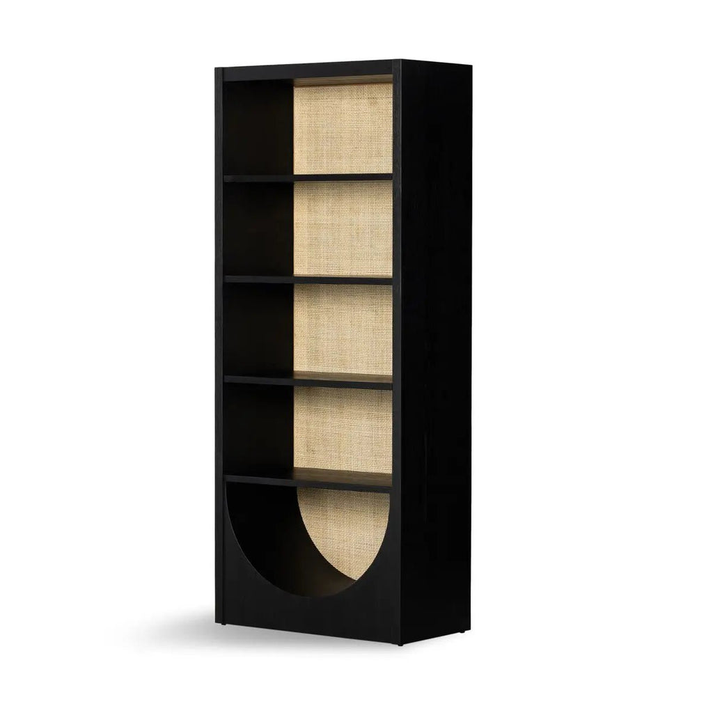 Higgs Bookcase - Brushed Ebony Oak Veneer – FOUND Arcadia
