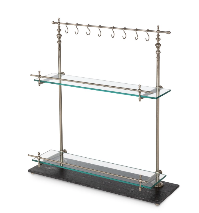 Black Marble and Iron Bistro Rack – FOUND Arcadia