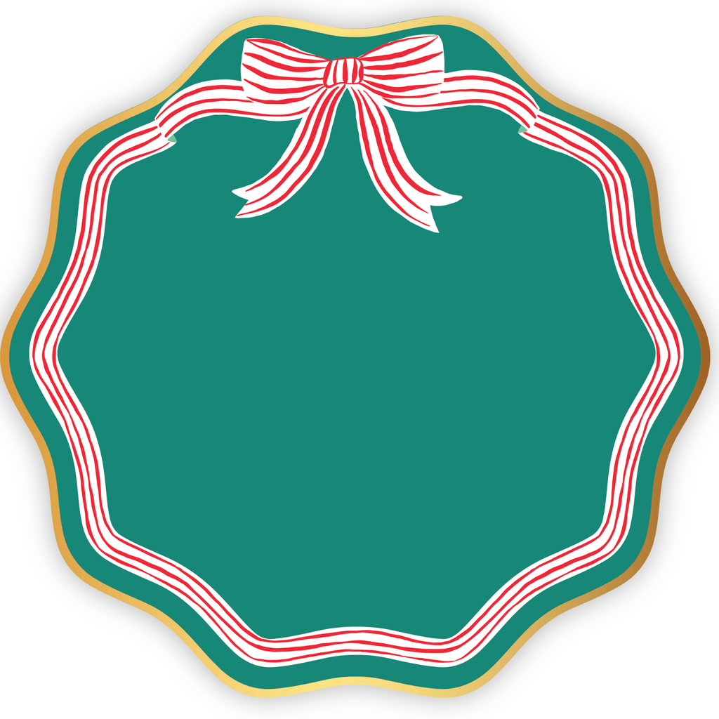 Elegant Green Peppermint Bow Dinner Plates – FOUND Arcadia