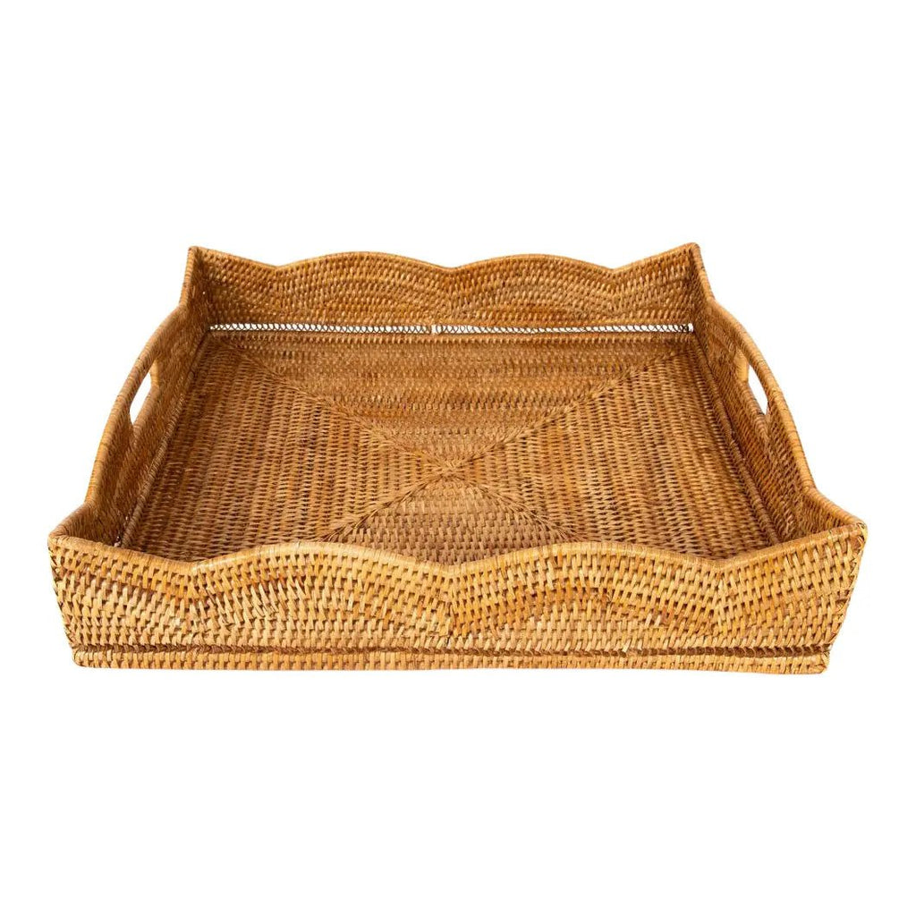 Scallop Square Tray w/ Cutout Handles – FOUND Arcadia